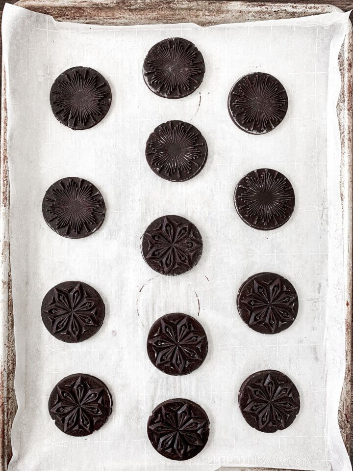 Stamped Chocolate Shortbread Cookies - Curly Girl Kitchen