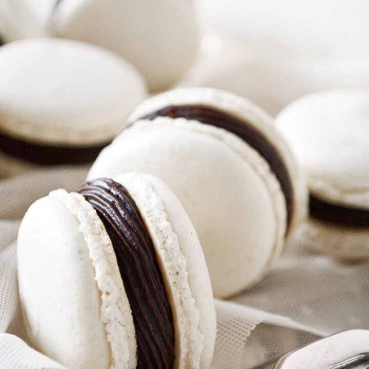 High Altitude Vanilla Bean French Macarons - Curly Girl Kitchen