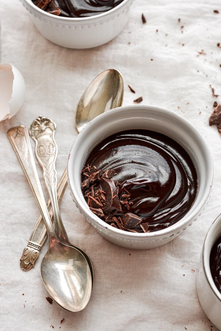 Rich and Creamy Dark Chocolate Pudding - Curly Girl Kitchen