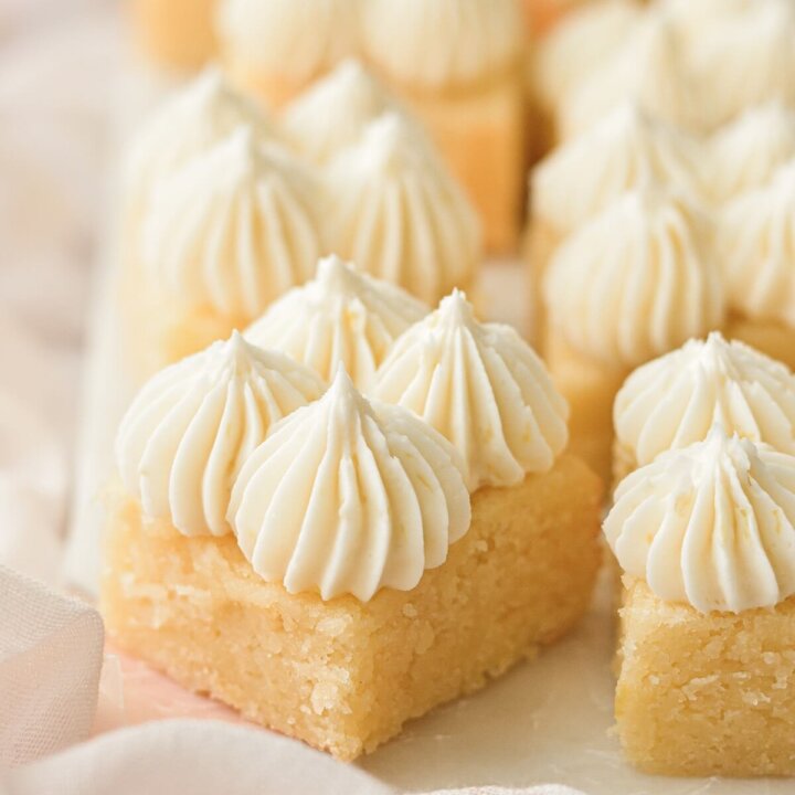 Soft and Chewy High Altitude Frosted Lemonies (Lemon Brownies) - Curly ...