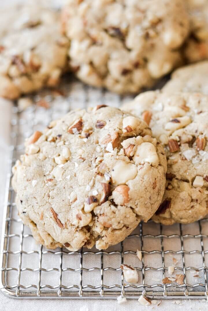 High Altitude Nutty White Chocolate Chip Butterscotch Cookies - Curly ...