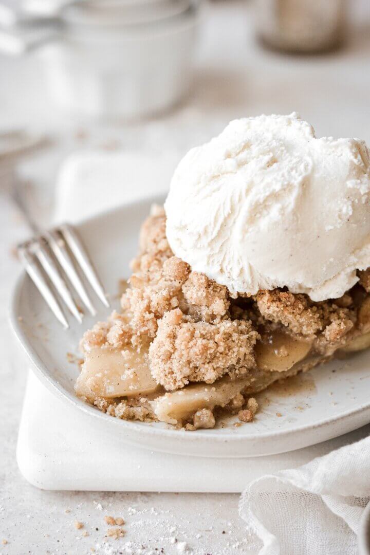 Apple Crumb Pie with Brown Sugar Streusel - Curly Girl Kitchen