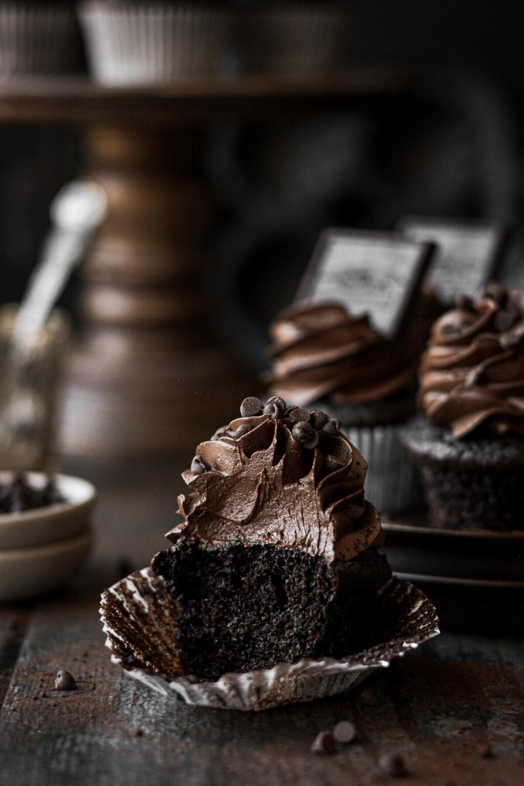 High Altitude Chocolate Cupcakes - Curly Girl Kitchen