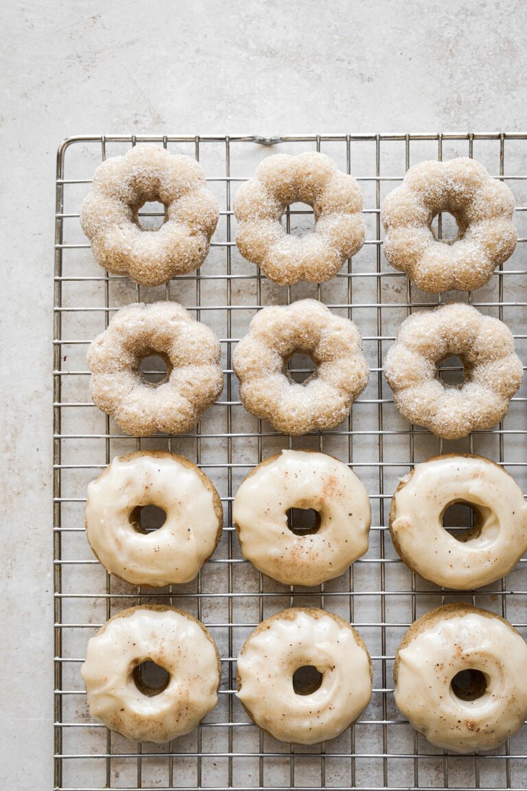 High Altitude Baked Maple Glazed Donuts - Curly Girl Kitchen