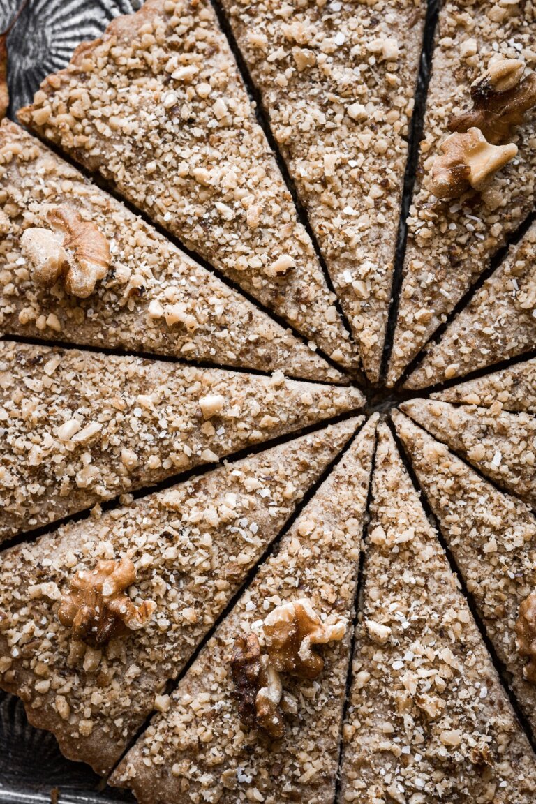 Maple Walnut Shortbread - Curly Girl Kitchen