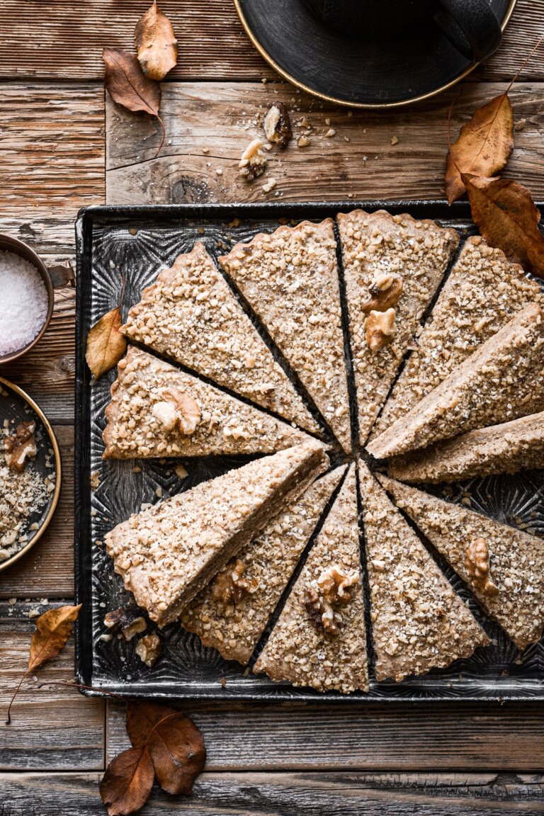 Maple Walnut Shortbread - Curly Girl Kitchen