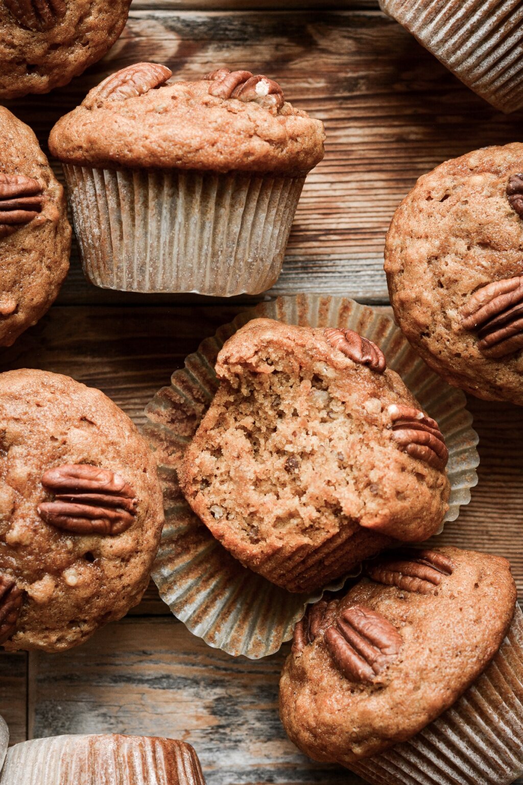 High Altitude Pumpkin Pecan Muffins - Curly Girl Kitchen
