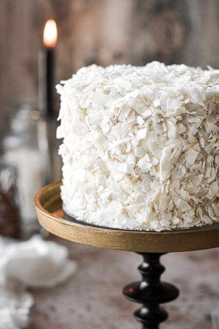 High Altitude Italian Cream Cake (Coconut Pecan Cake) - Curly Girl Kitchen