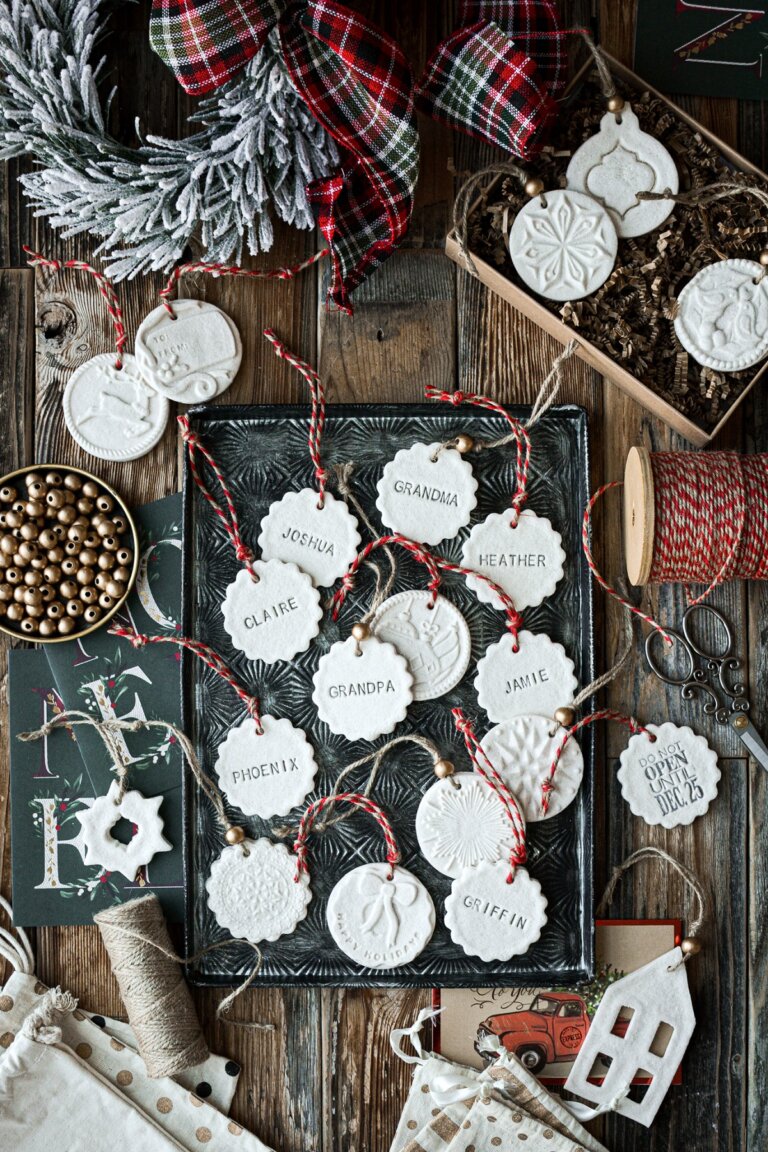Homemade Salt Dough Christmas Ornaments with Cookie Stamps - Curly Girl ...