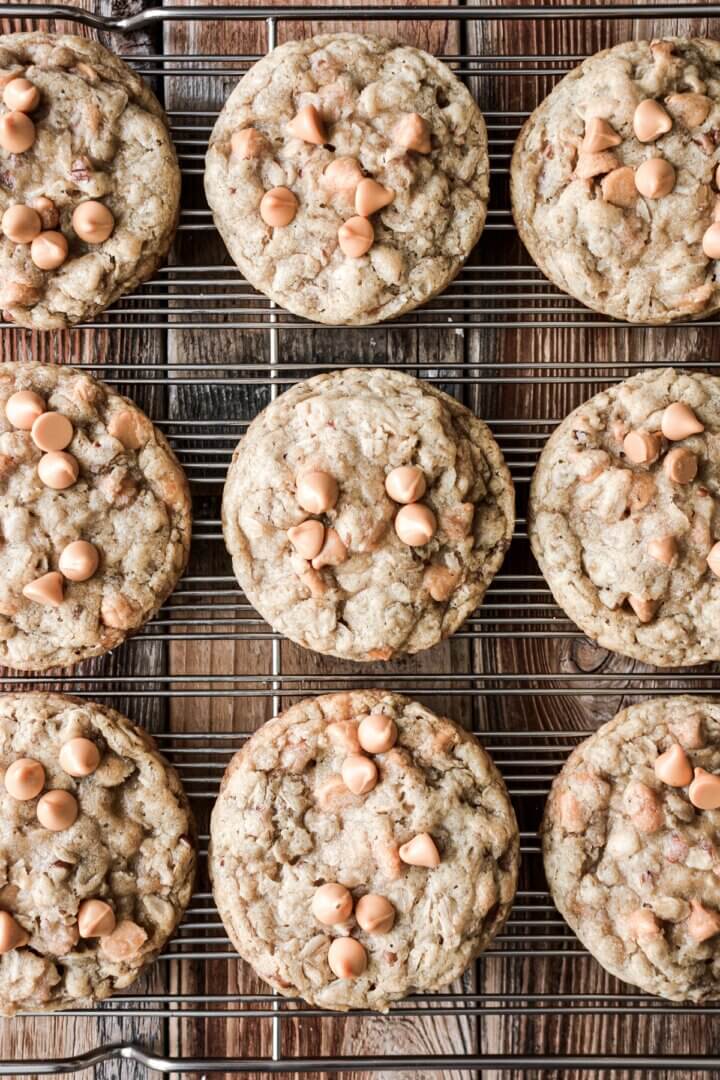 High Altitude Oatmeal Butterscotch Cookies (Oatmeal Scotchies) - Curly ...