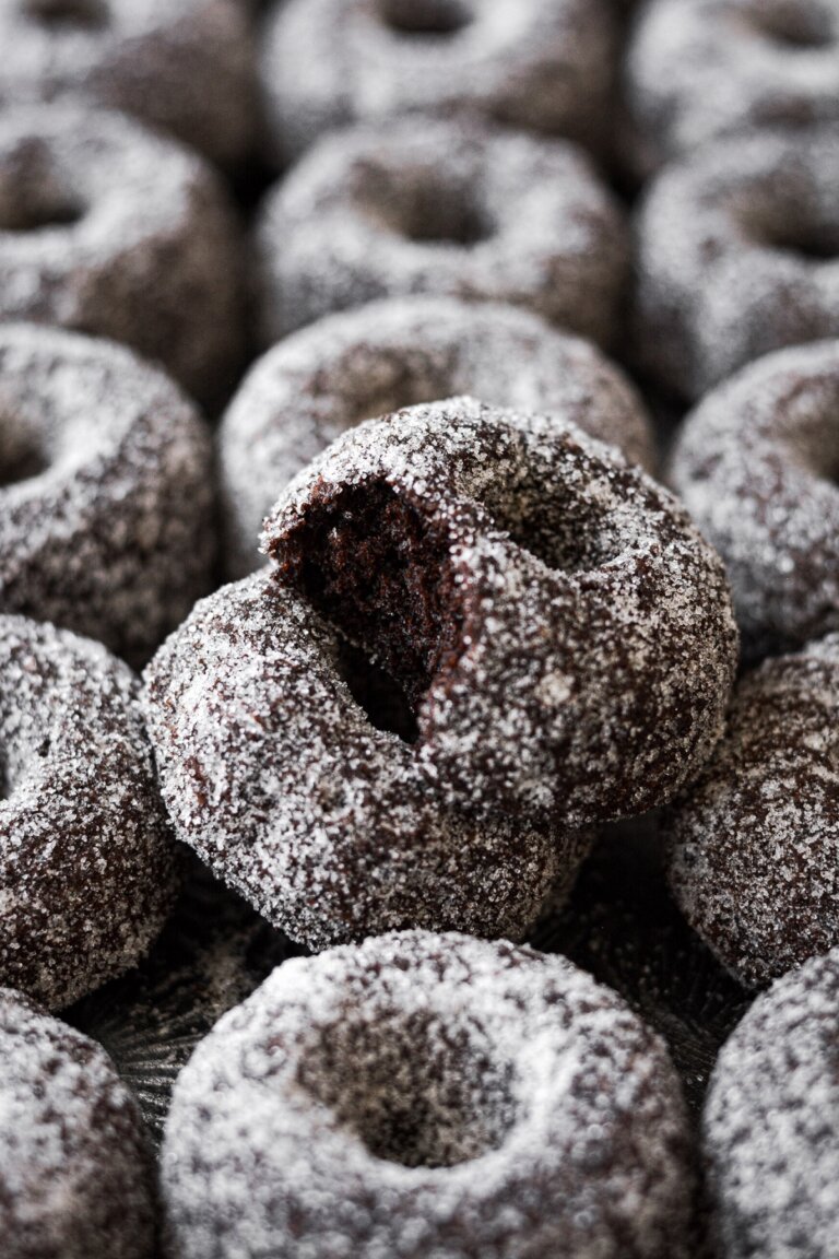 High Altitude Baked Chocolate Espresso Donuts - Curly Girl Kitchen