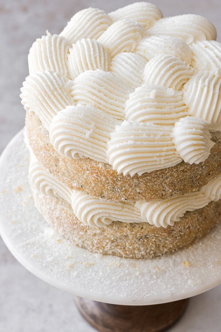 High Altitude Lemon Poppy Seed Cake - Curly Girl Kitchen