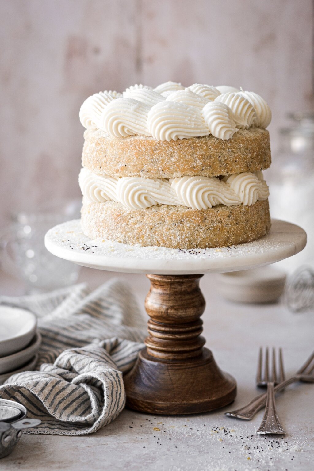 High Altitude Limoncello Cream Cake - Curly Girl Kitchen
