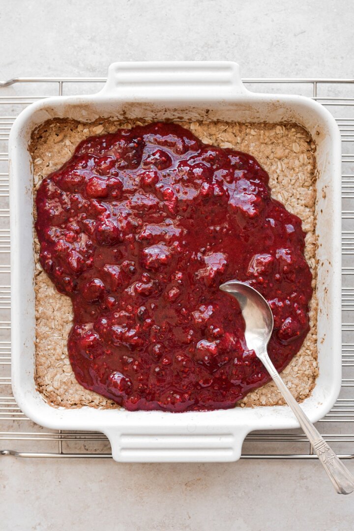 Raspberry Oatmeal Crumble Bars - Curly Girl Kitchen