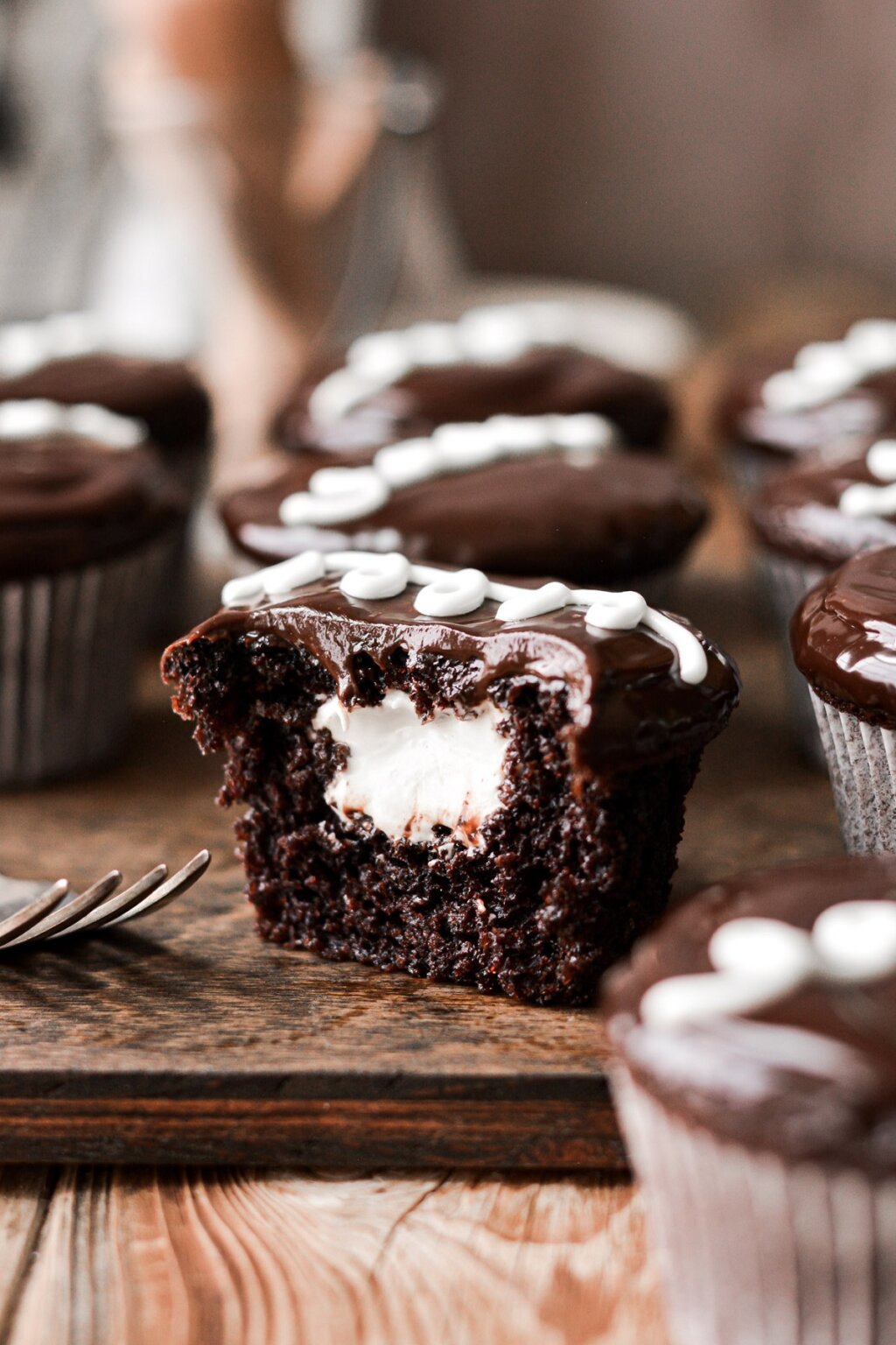 High Altitude Homemade Chocolate Hostess Cupcakes - Curly Girl Kitchen