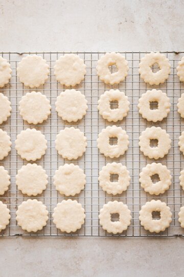 Iced Lemon Curd Linzer Cookies - Curly Girl Kitchen