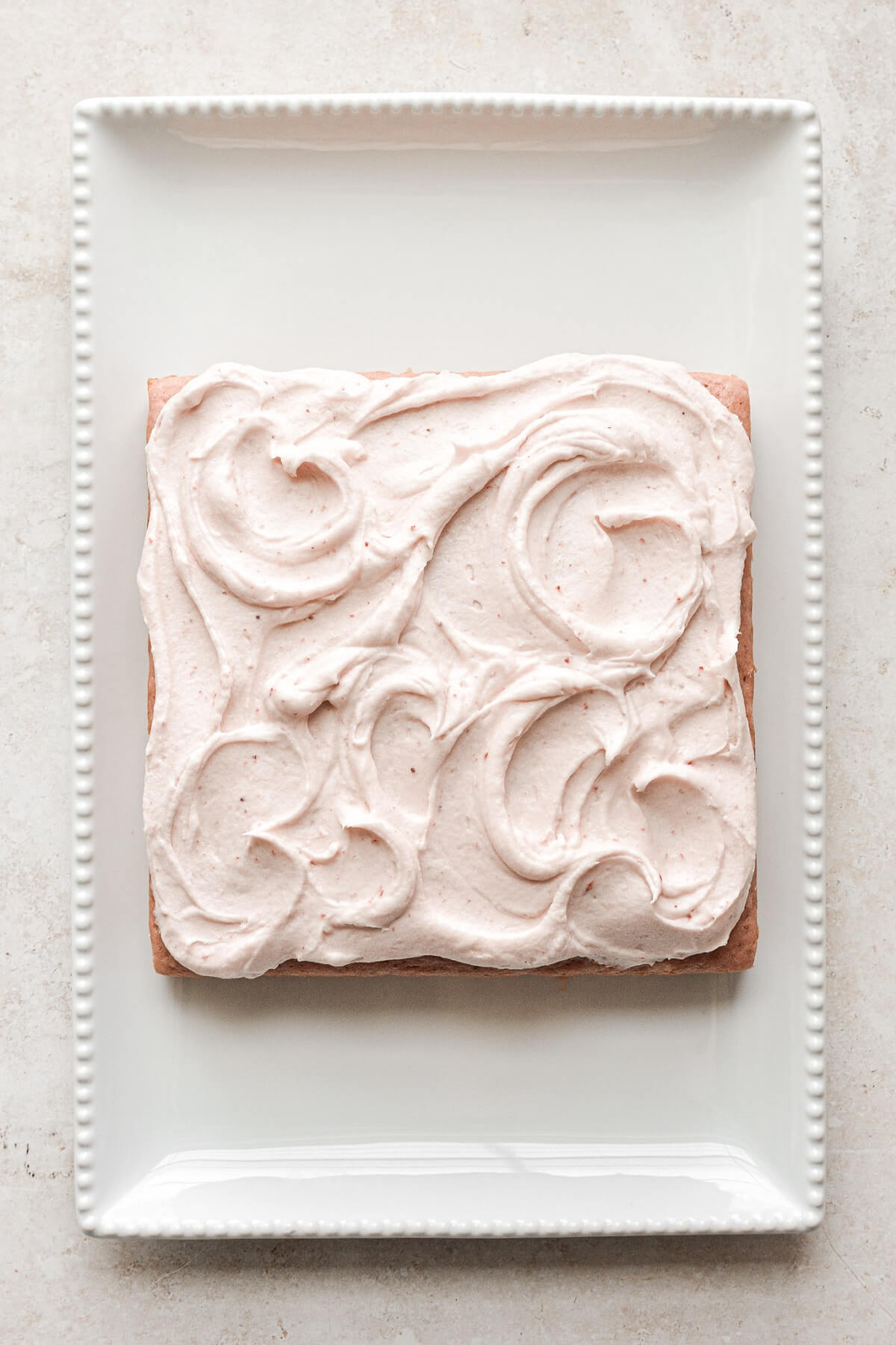 High Altitude Strawberry Sheet Cake - Curly Girl Kitchen