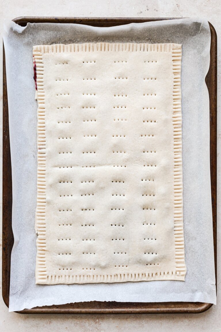 Giant Frosted Funfetti Pop Tart - Curly Girl Kitchen