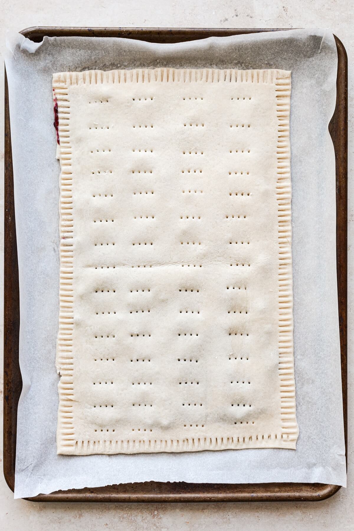 Giant Frosted Funfetti Pop Tart - Curly Girl Kitchen