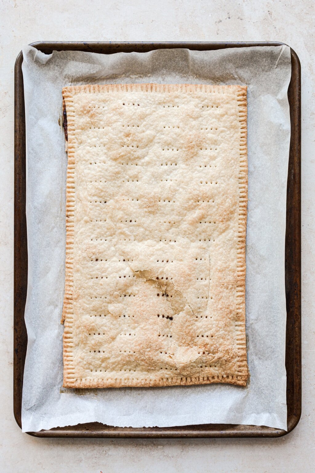 Giant Frosted Funfetti Pop Tart - Curly Girl Kitchen