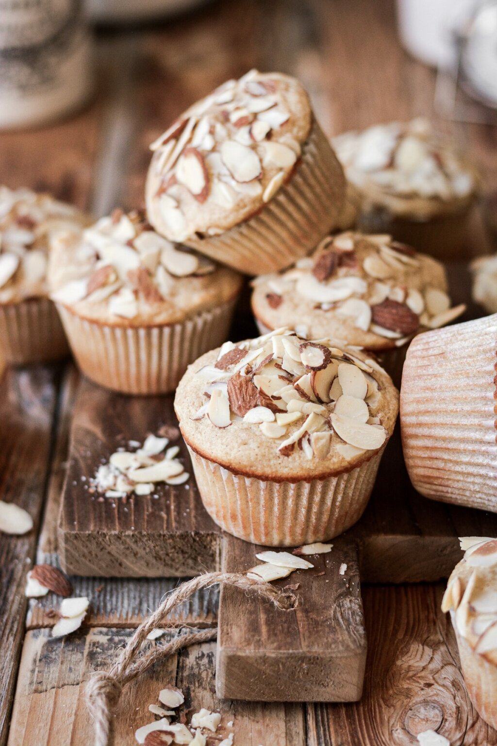 High Altitude Whole Wheat Almond Muffins - Curly Girl Kitchen