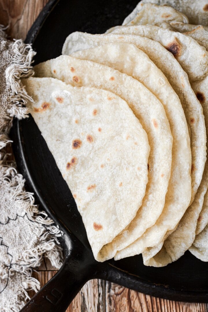 Homemade Soft Flour Tortillas - Curly Girl Kitchen