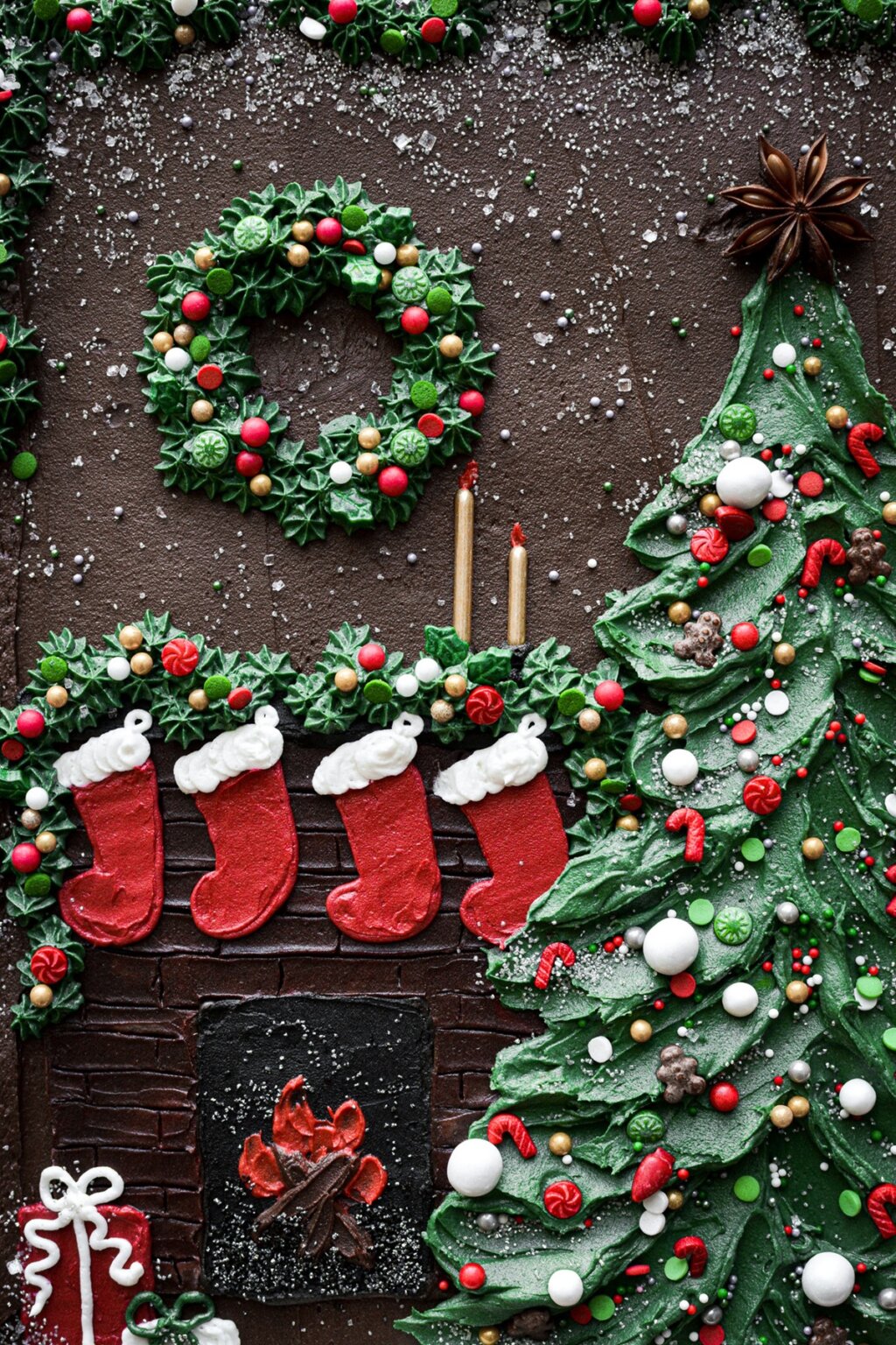 How to Decorate a Christmas Tree Sheet Cake - Curly Girl Kitchen