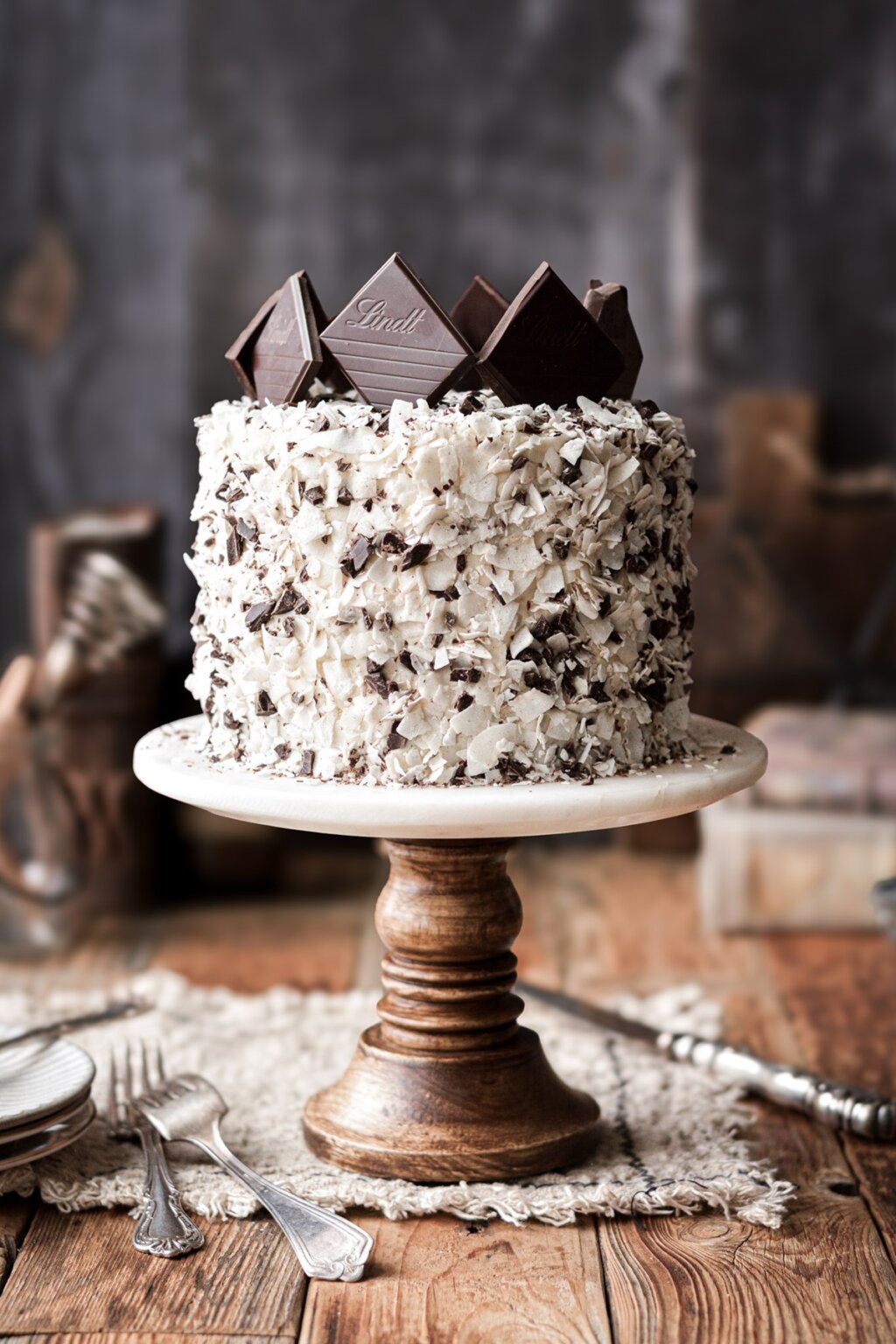 High Altitude Mini Tiered Chocolate Wedding Cake - Curly Girl Kitchen