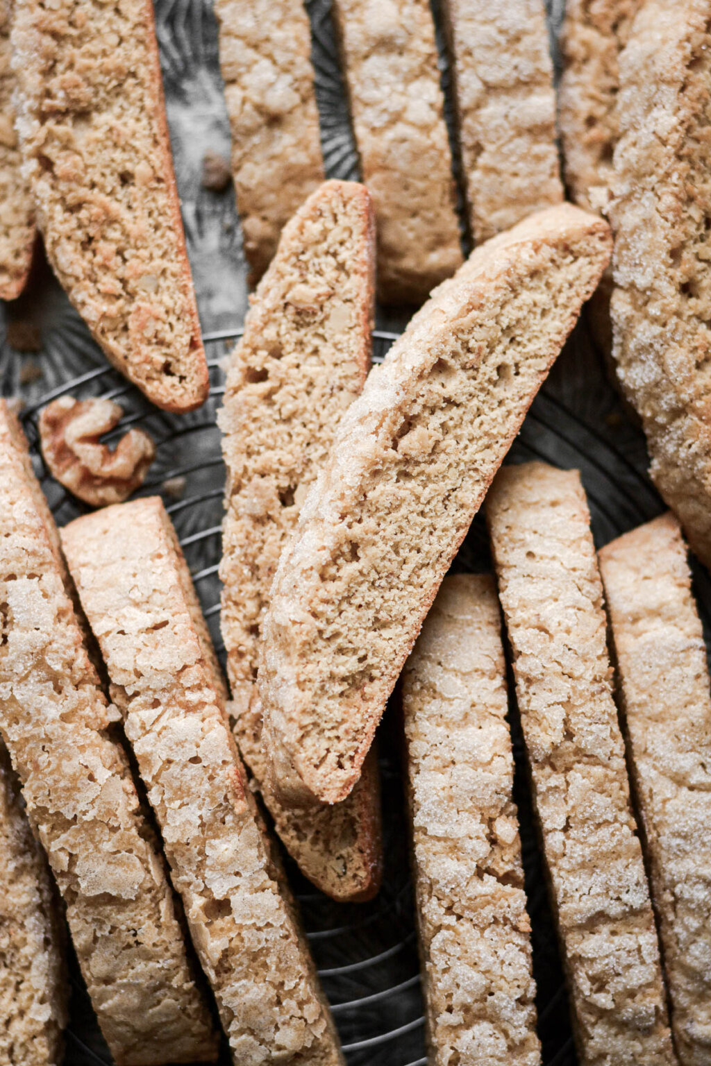 High Altitude Ginger Walnut Biscotti - Curly Girl Kitchen