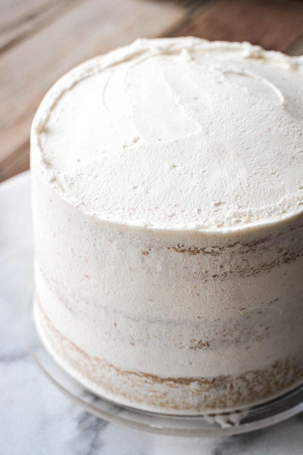 High Altitude Cardamom Orange Christmas Sprinkle Cake - Curly Girl Kitchen