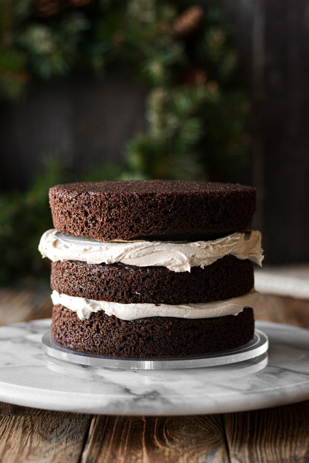 High Altitude Chocolate Maple Cake - Curly Girl Kitchen