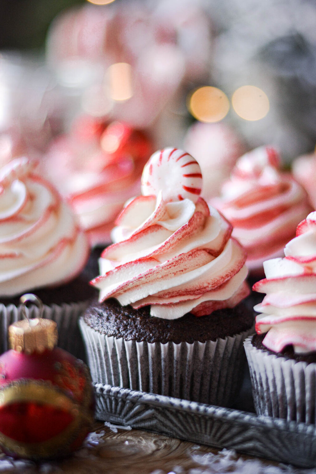 High Altitude Chocolate Peppermint Cupcakes - Curly Girl Kitchen