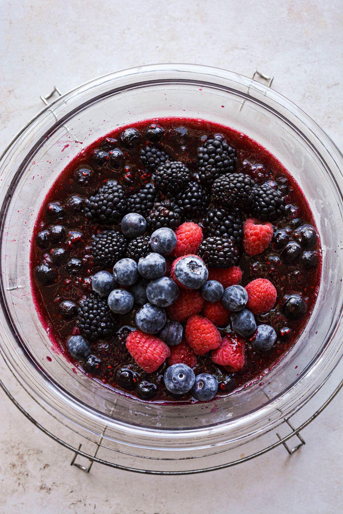 High Altitude One Layer Mixed Berry Shortcake Cake - Curly Girl Kitchen