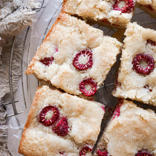 High Altitude Raspberry Breakfast Cake - Curly Girl Kitchen