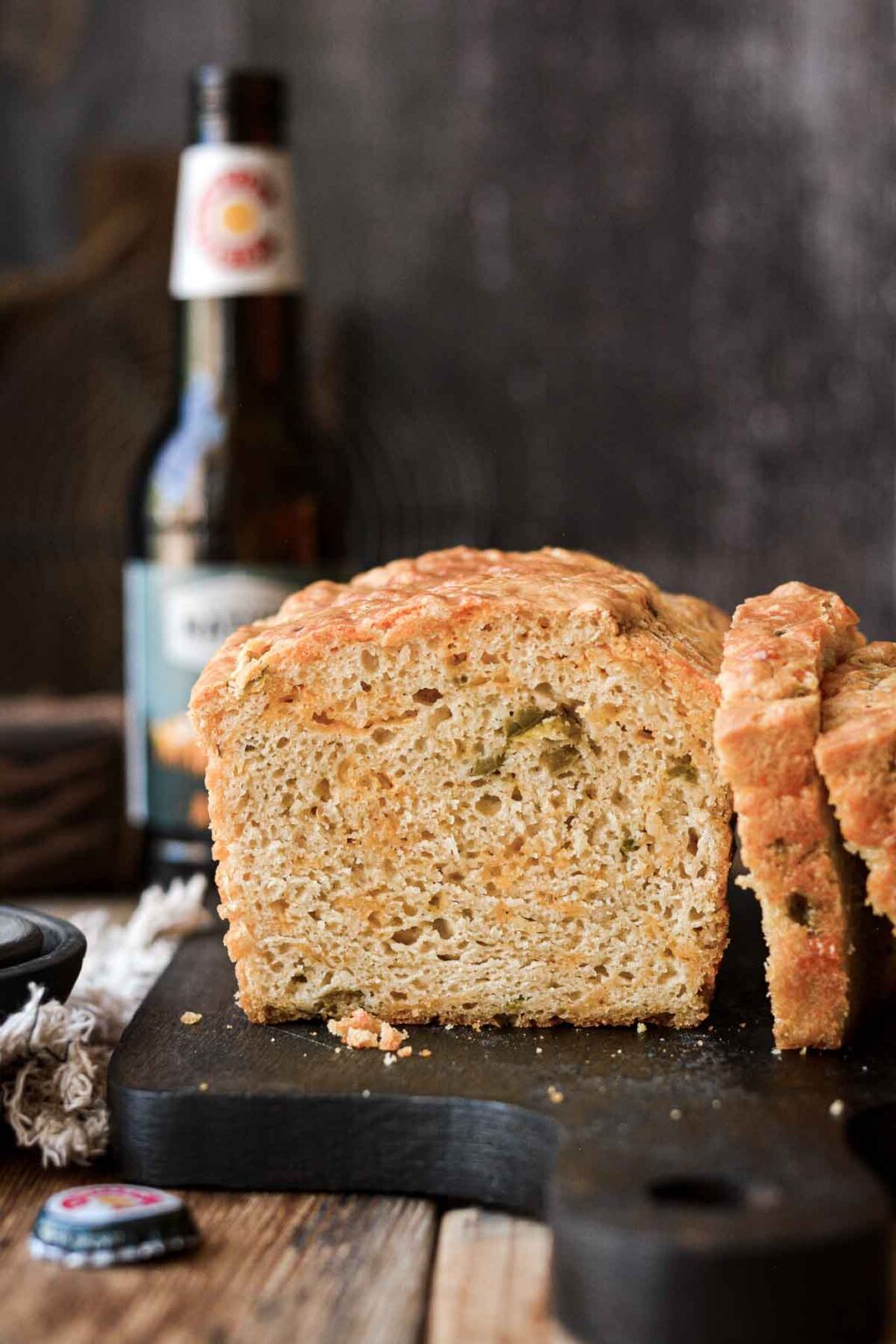 High Altitude Cheddar Jalapeno Beer Bread - Curly Girl Kitchen