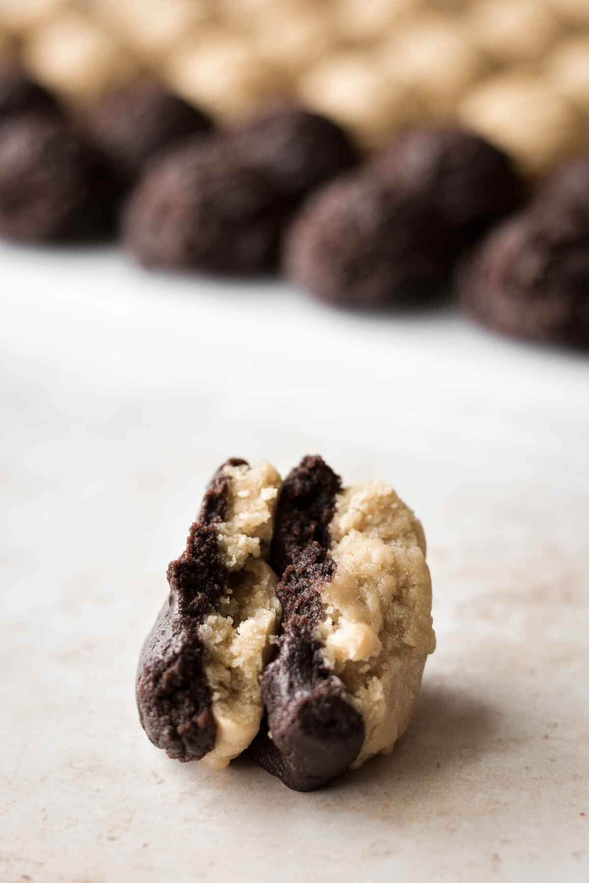 High Altitude Chocolate Marble Cookies - Curly Girl Kitchen