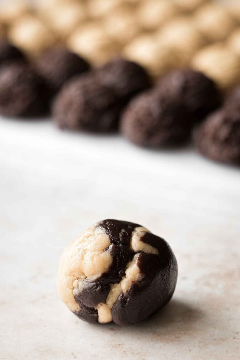 High Altitude Chocolate Marble Cookies - Curly Girl Kitchen