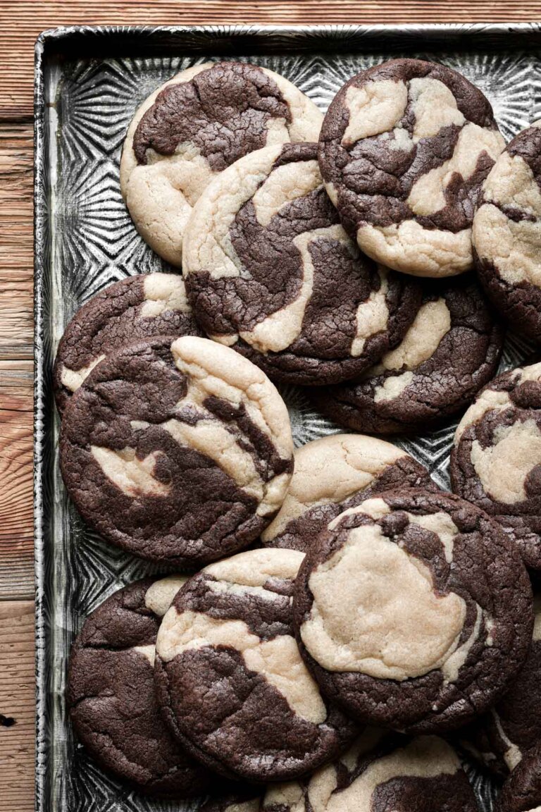 High Altitude Chocolate Marble Cookies - Curly Girl Kitchen