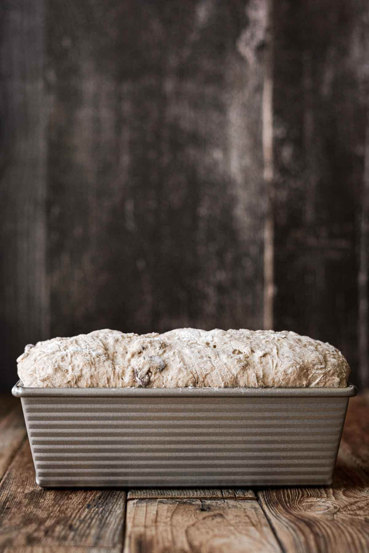 High Altitude Cinnamon Raisin Oatmeal Bread (No Knead) - Curly Girl Kitchen