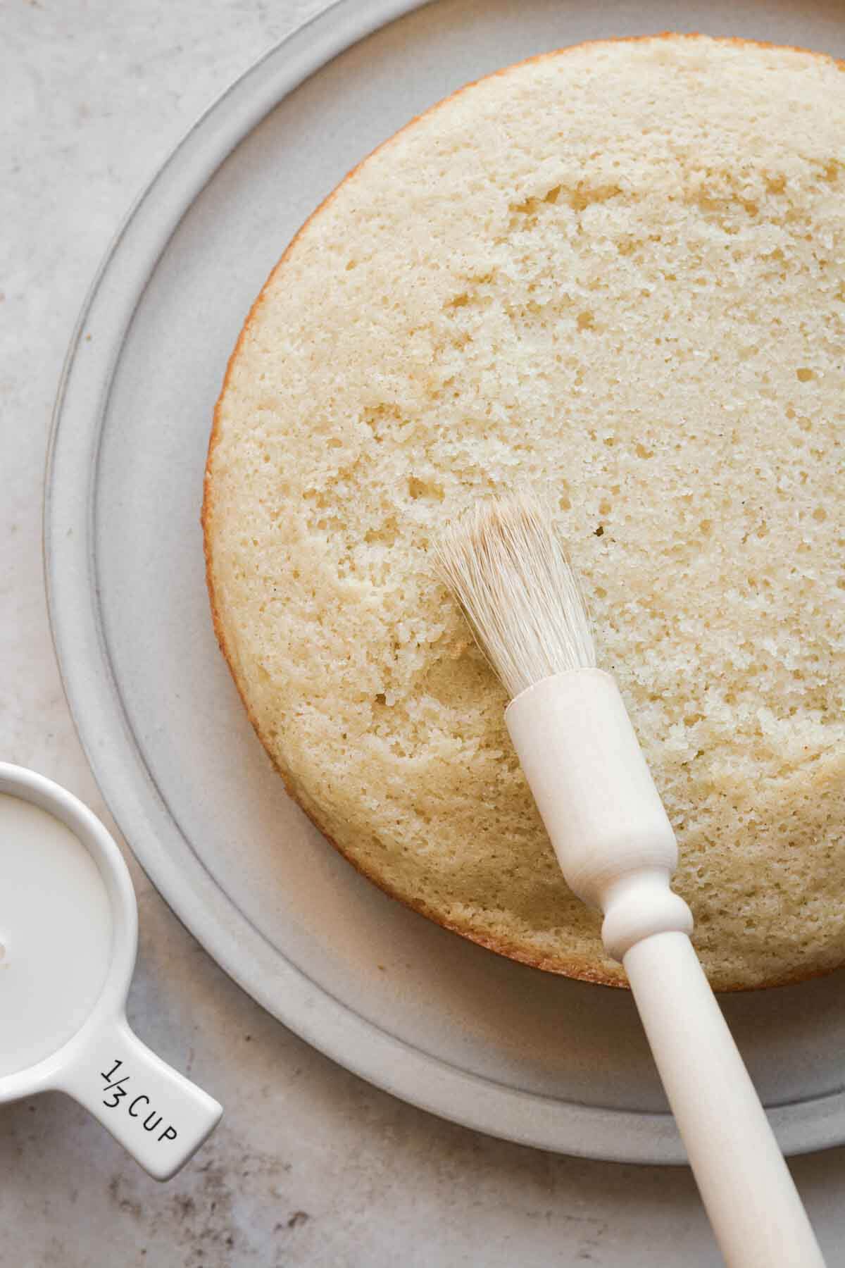 High Altitude Vanilla Cake with Chocolate Whipped Cream - Curly Girl ...