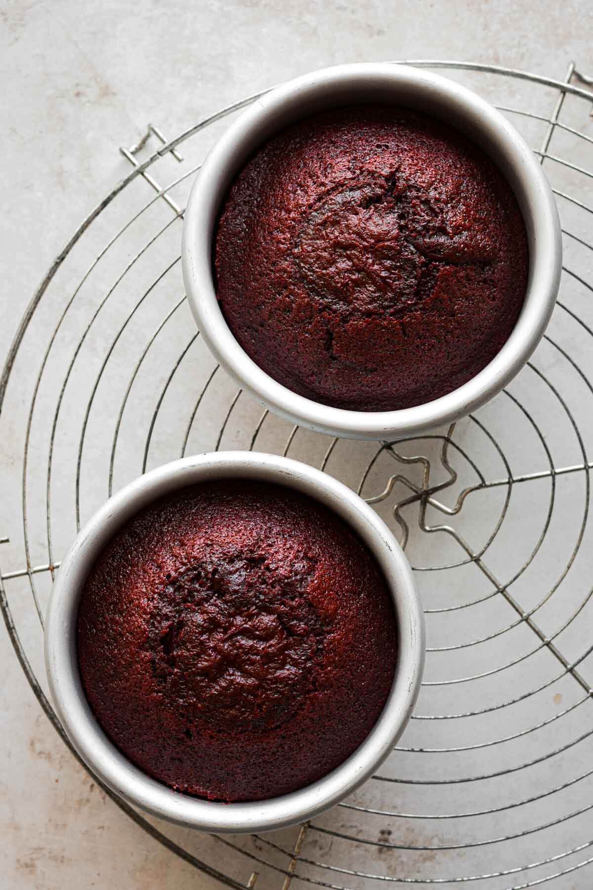 High Altitude Mini Red Velvet Cake - Curly Girl Kitchen