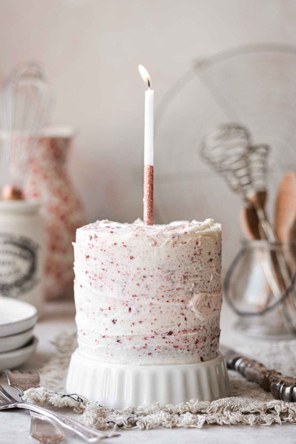High Altitude Mini Red Velvet Cake - Curly Girl Kitchen