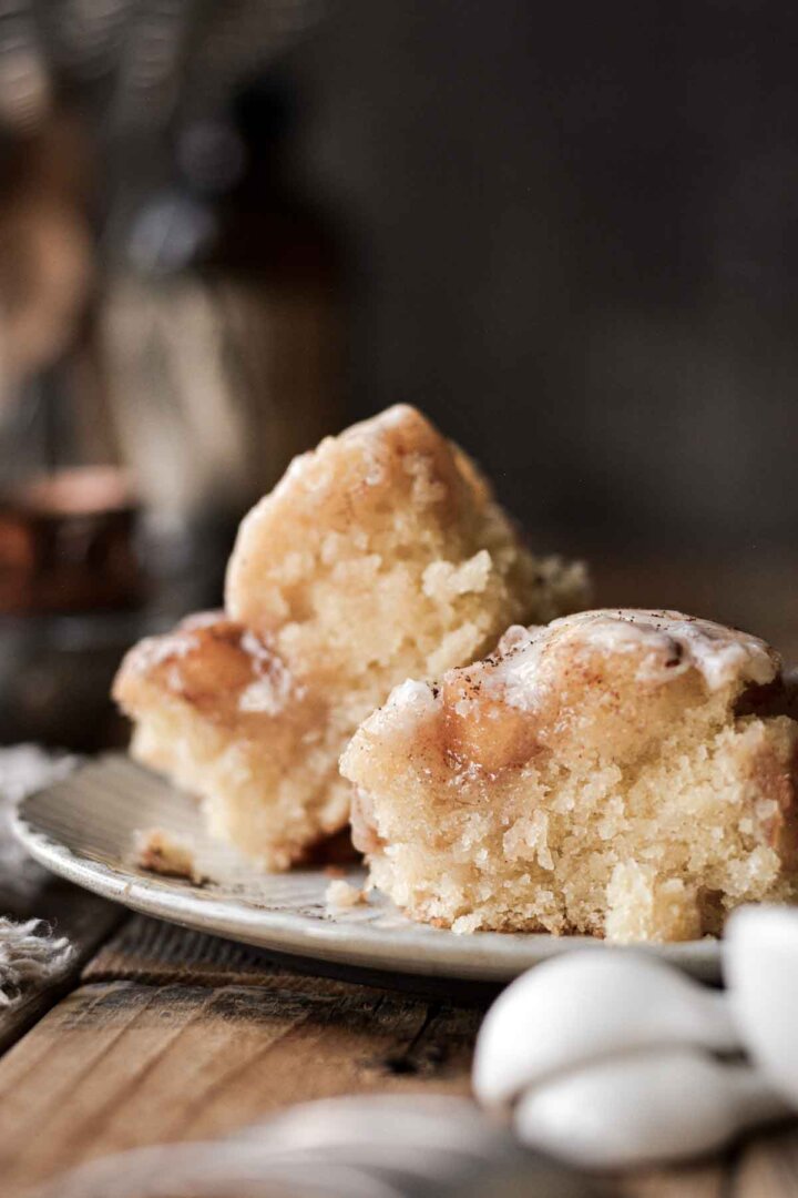 High Altitude Apple Fritter Cake - Curly Girl Kitchen