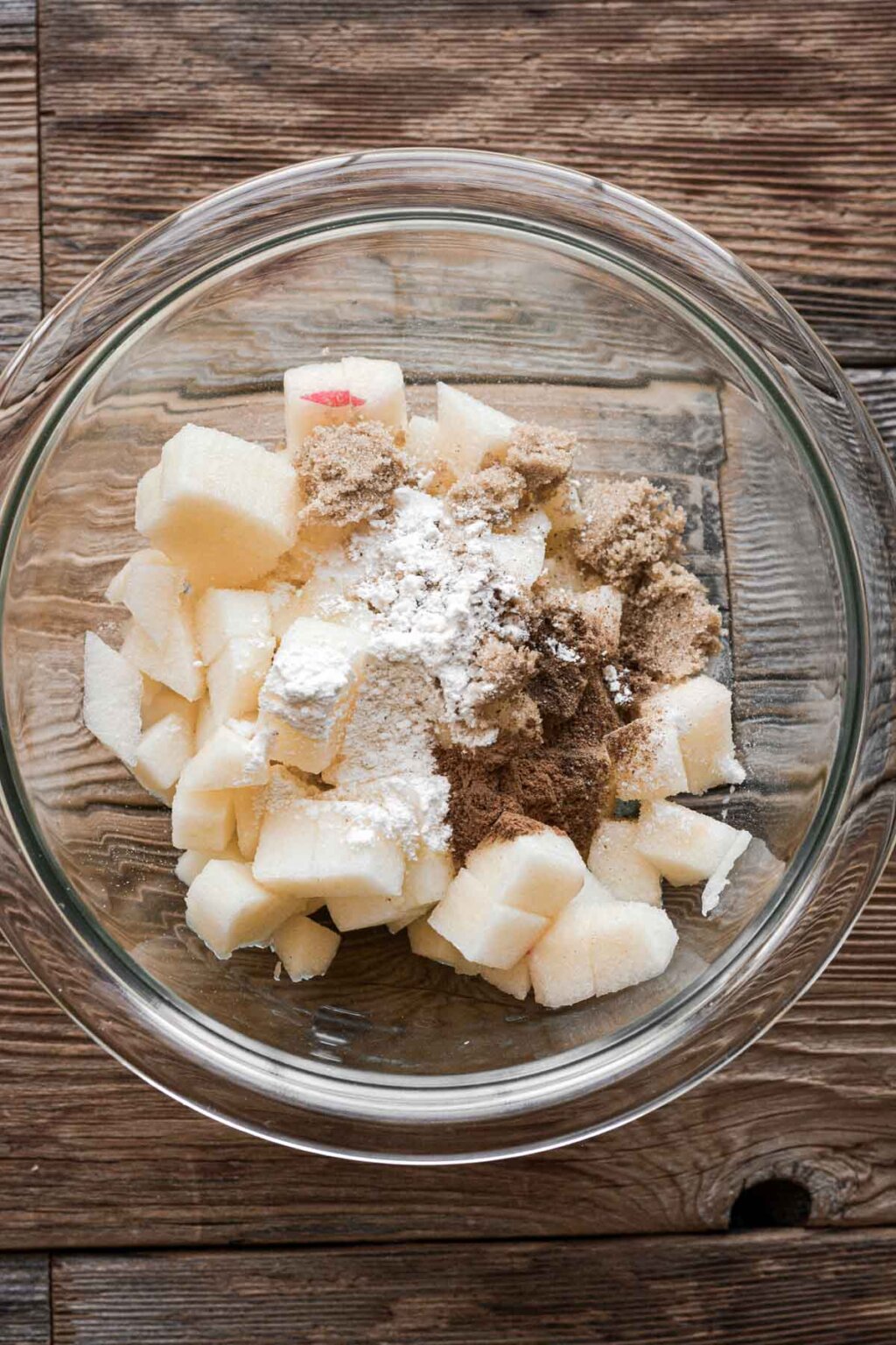 Mini Apple Crisp for One - Curly Girl Kitchen