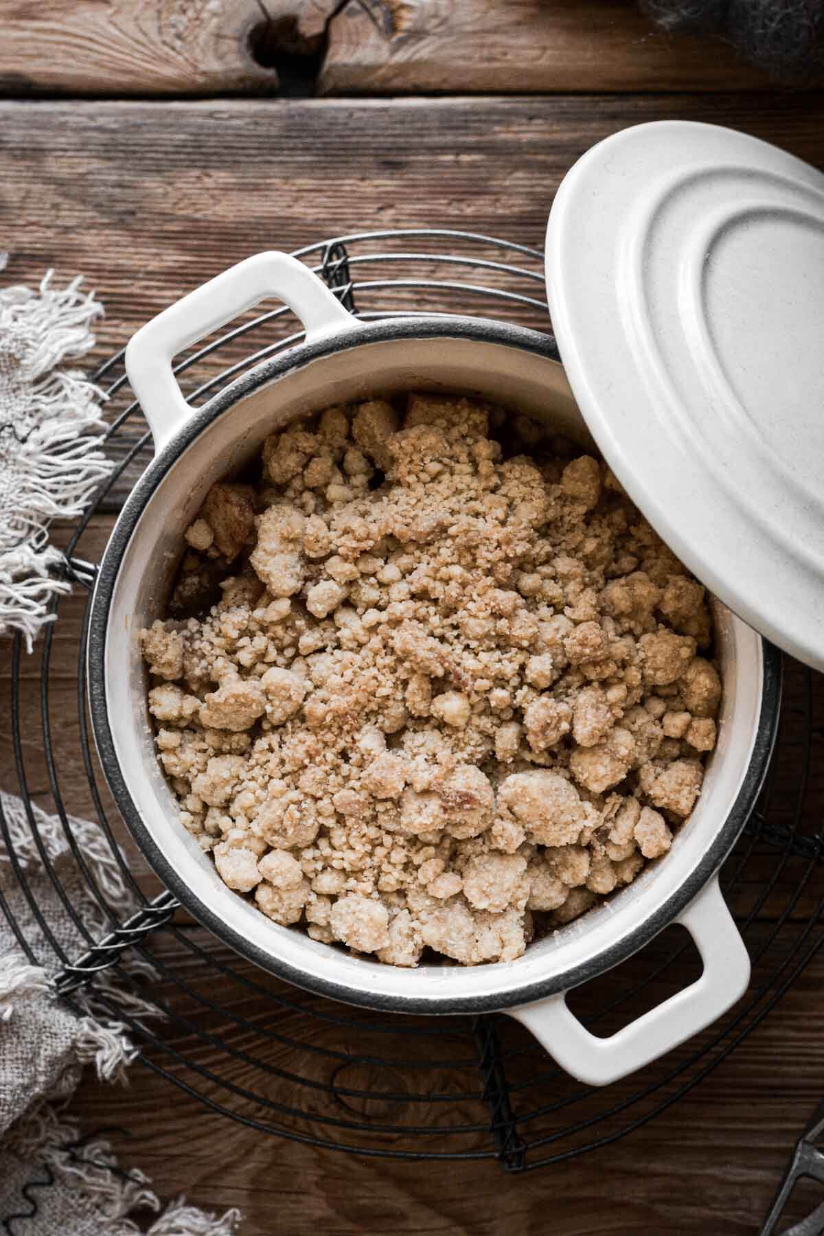 Mini Apple Crisp for One - Curly Girl Kitchen