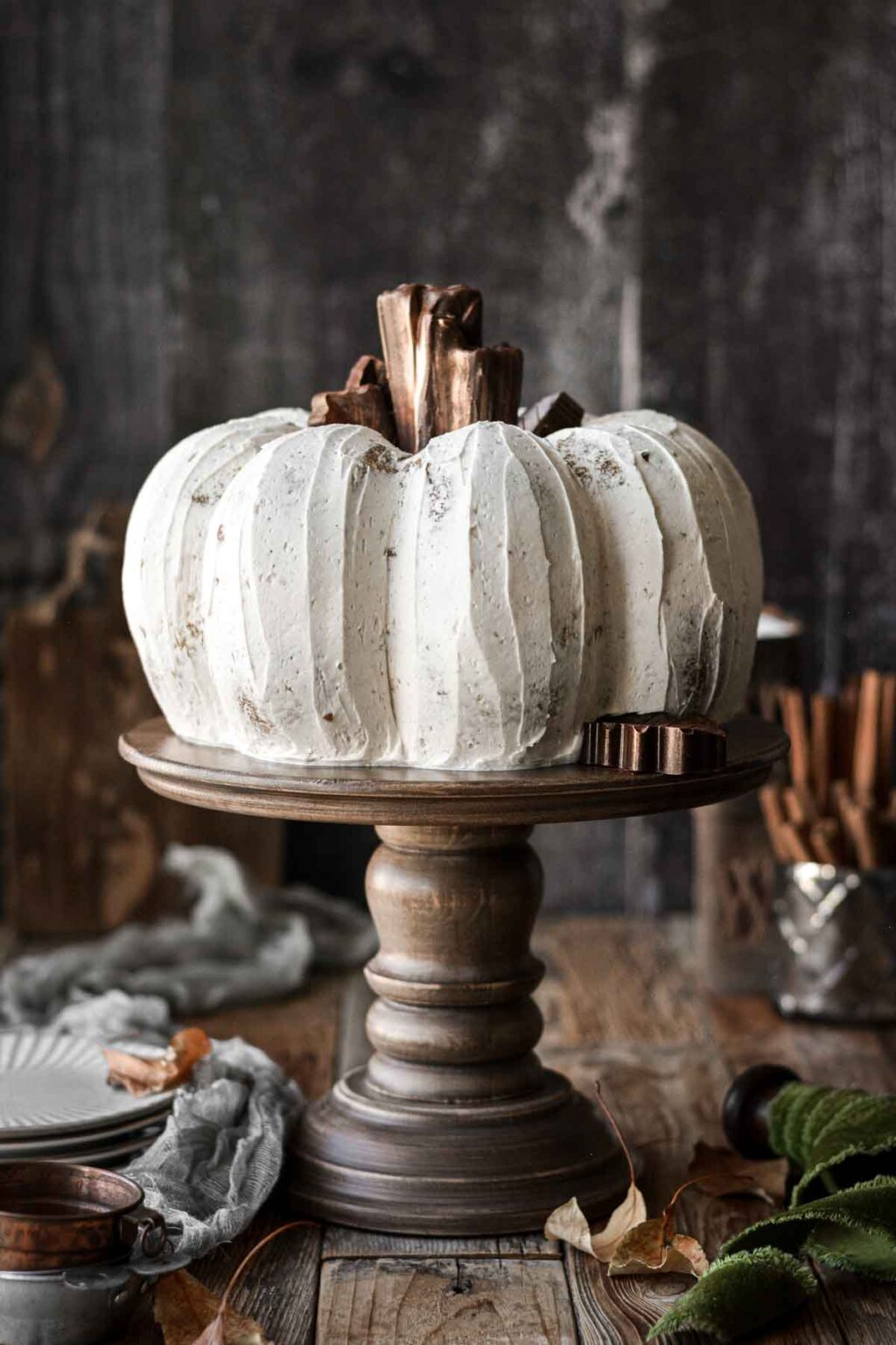 High Altitude Pumpkin Shaped Bundt Cake - Curly Girl Kitchen