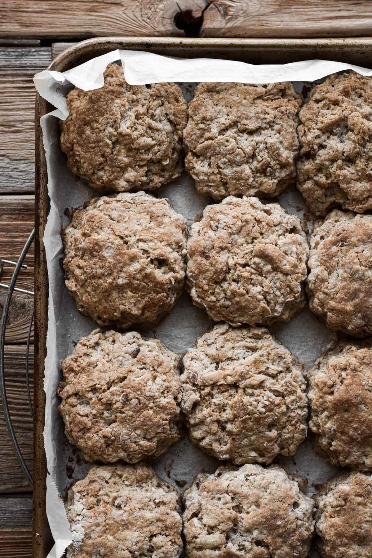 High Altitude Cinnamon Apple Pecan Scones - Curly Girl Kitchen