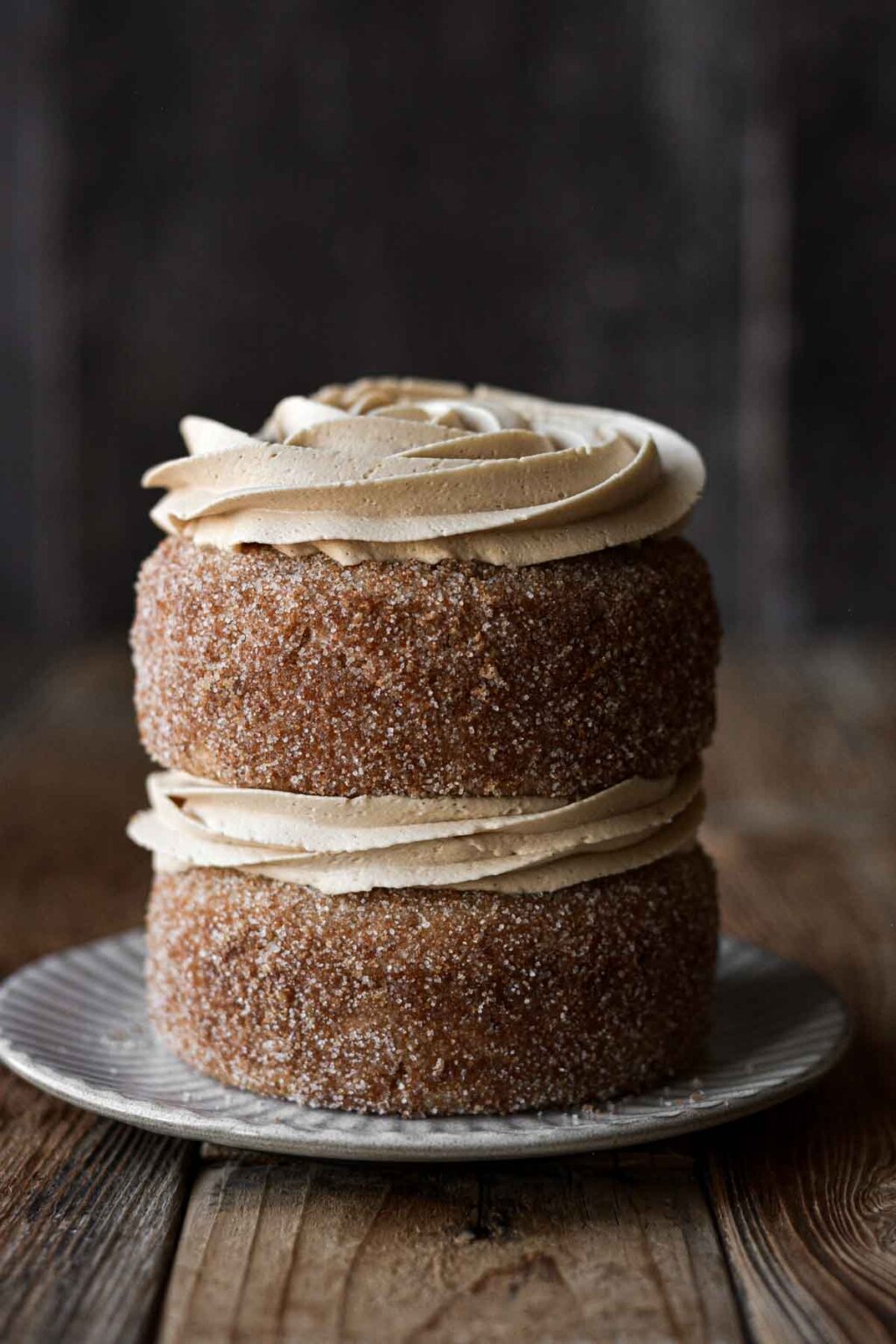 High Altitude Mini Cinnamon Sugar Cake - Curly Girl Kitchen