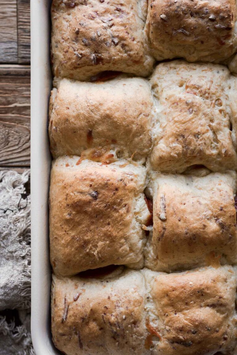 High Altitude Pull Apart Pizza Rolls - Curly Girl Kitchen