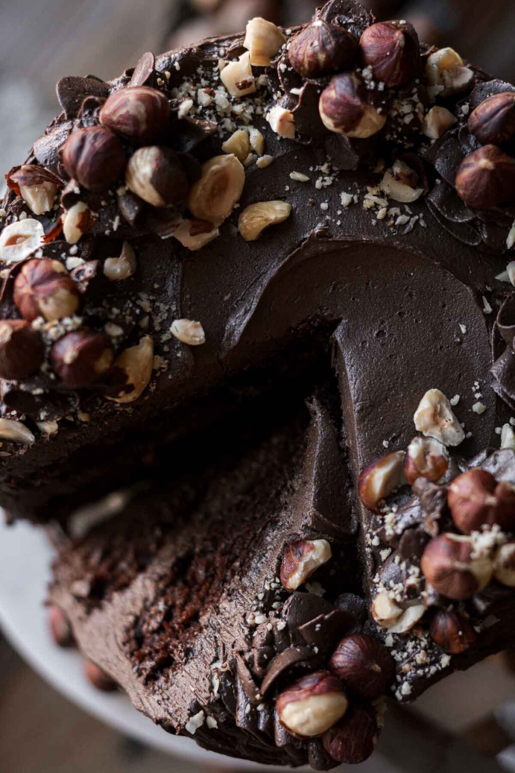 High Altitude Chocolate Hazelnut Cake - Curly Girl Kitchen
